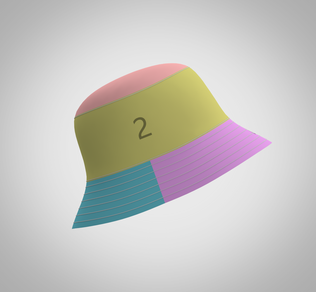 Bucket Hat-6004A Color Layout – AI Mockup